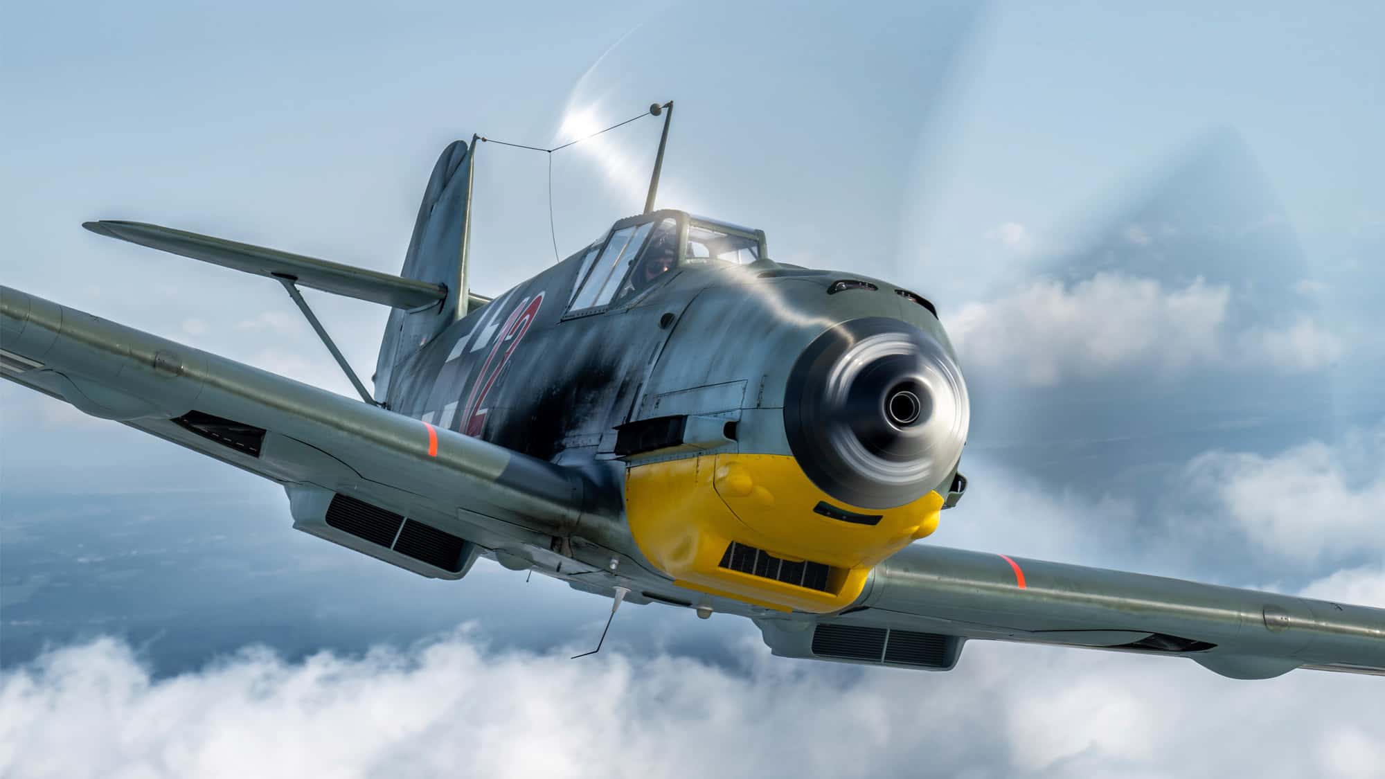 Die einzige flugfähige Messerschmitt Bf 109E kommt zur Hahnweide